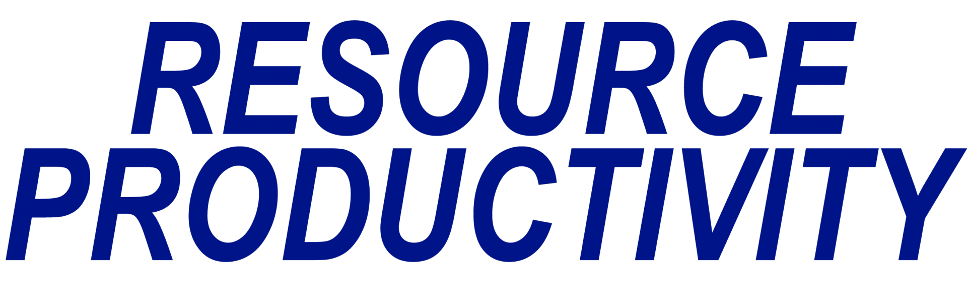 RESOURCE PRODUCTIVITY